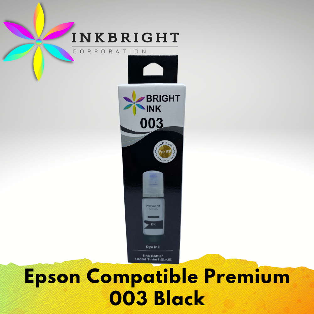 InkBright 003 SET Black Cyan Yellow Magenta Epson Compatible - FOR PRI ...