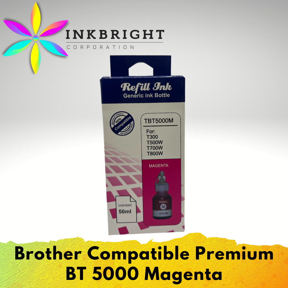 InkBright BT 5000 Ink Brother Compatible Magenta – Ink Bright Trading